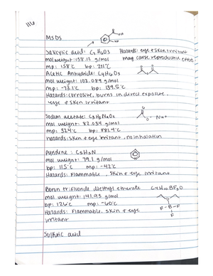 Lab 8 post lab - Organic chemistry lab 8 post lab write up ...