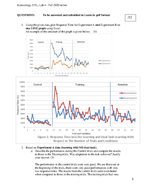 LAB 5 Learning and Dual-task F'23 - LAB 5 SKILL AQUISITION AND THE INFLUENCE OF A DUAL-TASK ...