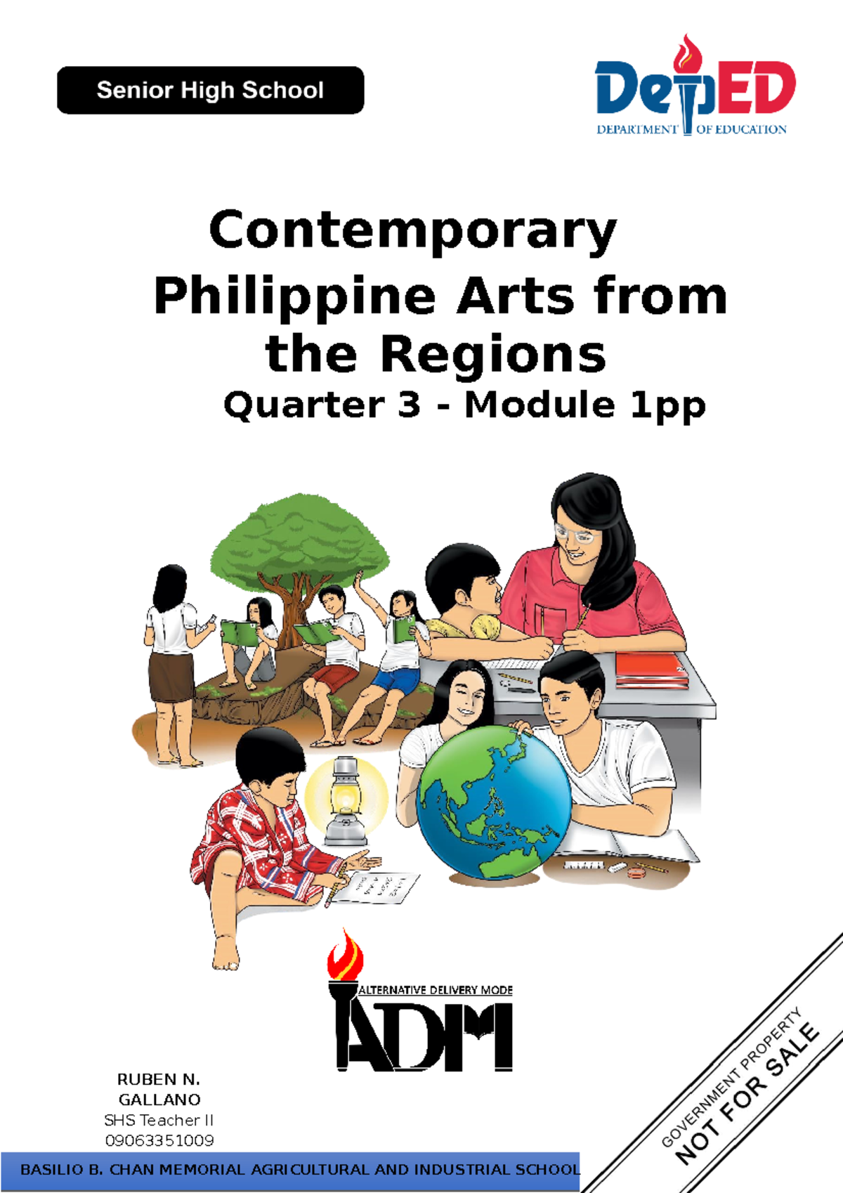 CPAR WEEK-1 - SLMs - Contemporary Philippine Arts from the Regions Quarter 3 - Module 1pp ...