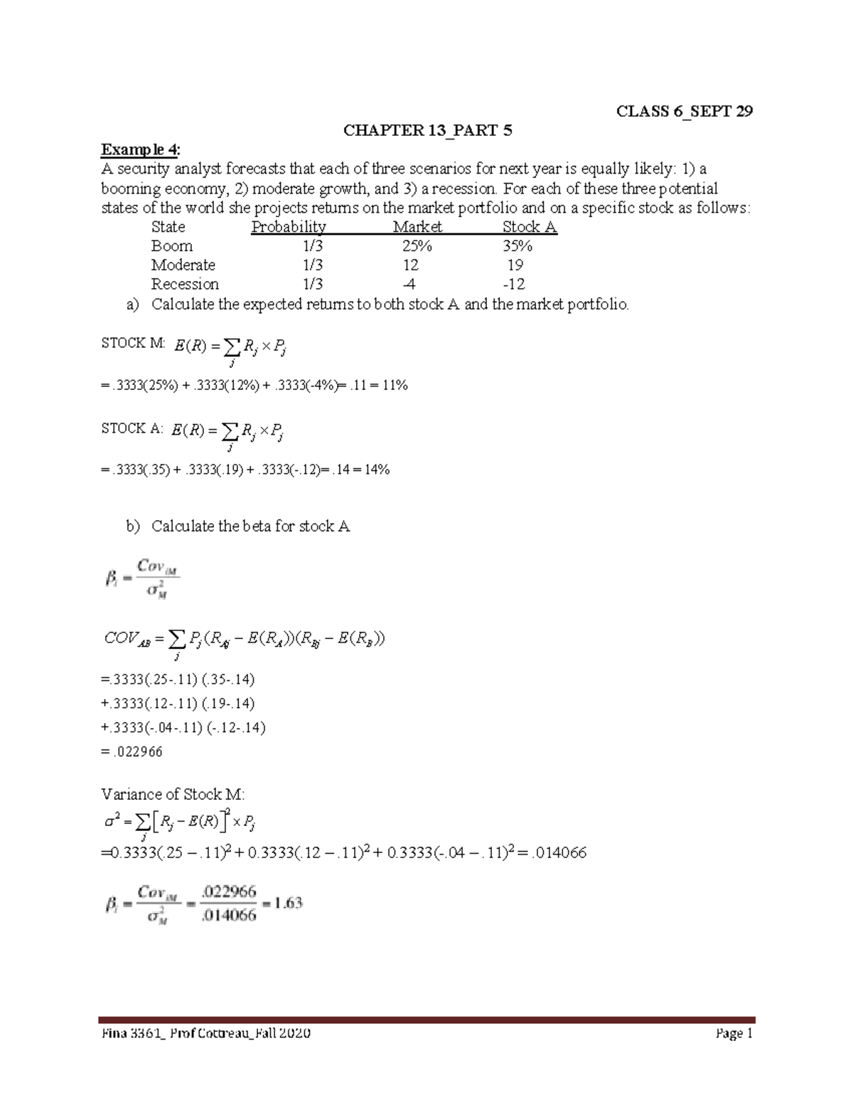 Class #6 Ch 13 Notes Part 5 with solutions - CLASS 6_SEPT 29 CHAPTER 13 ...