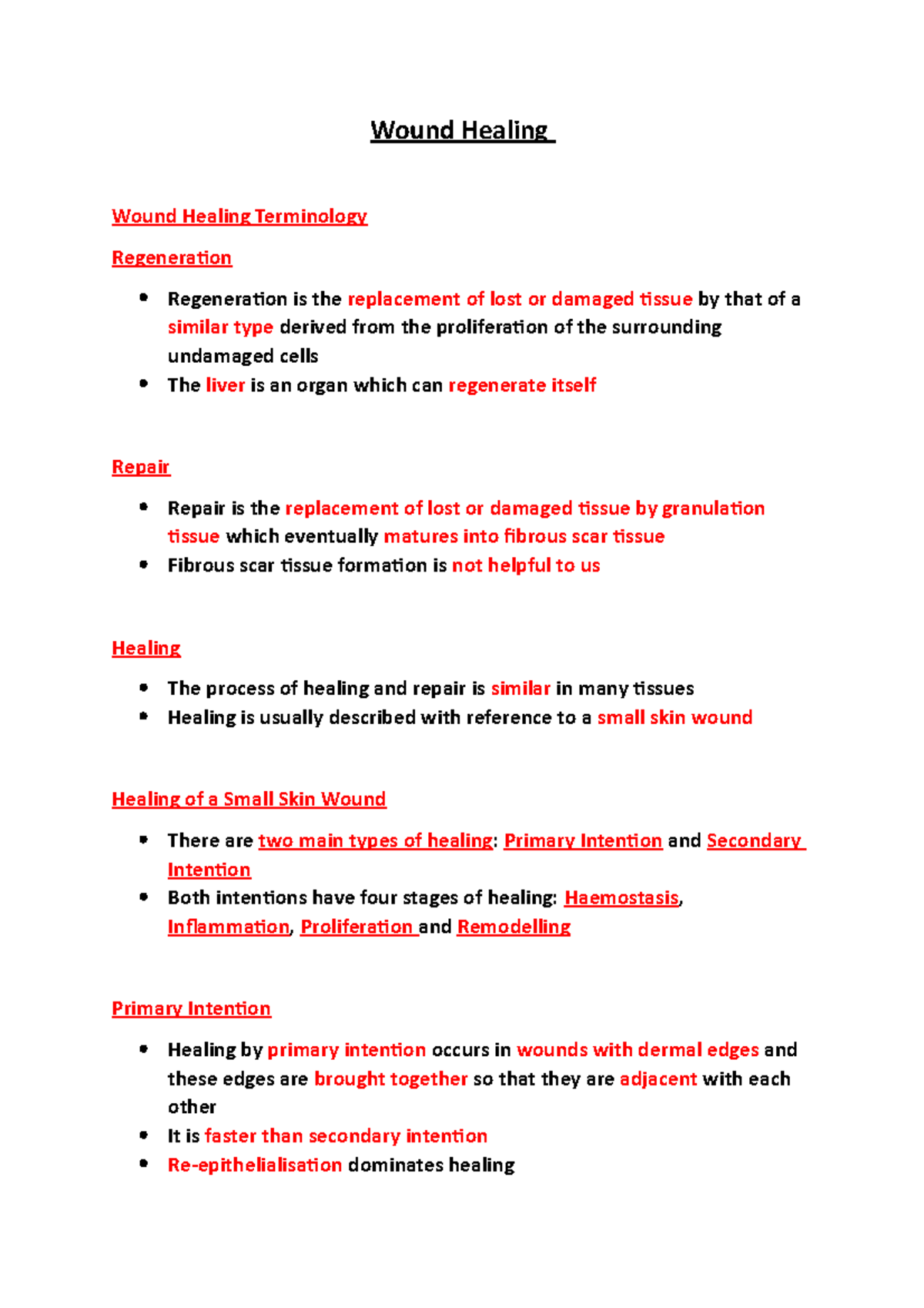 Chronic Inflammation and Wound Healing 2 - Wound Healing Wound Healing ...