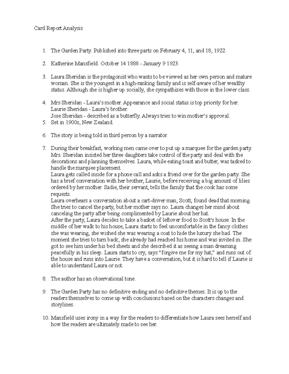 Card Report Analysis - Close Reading Ex 1 - Card Report Analysis The ...