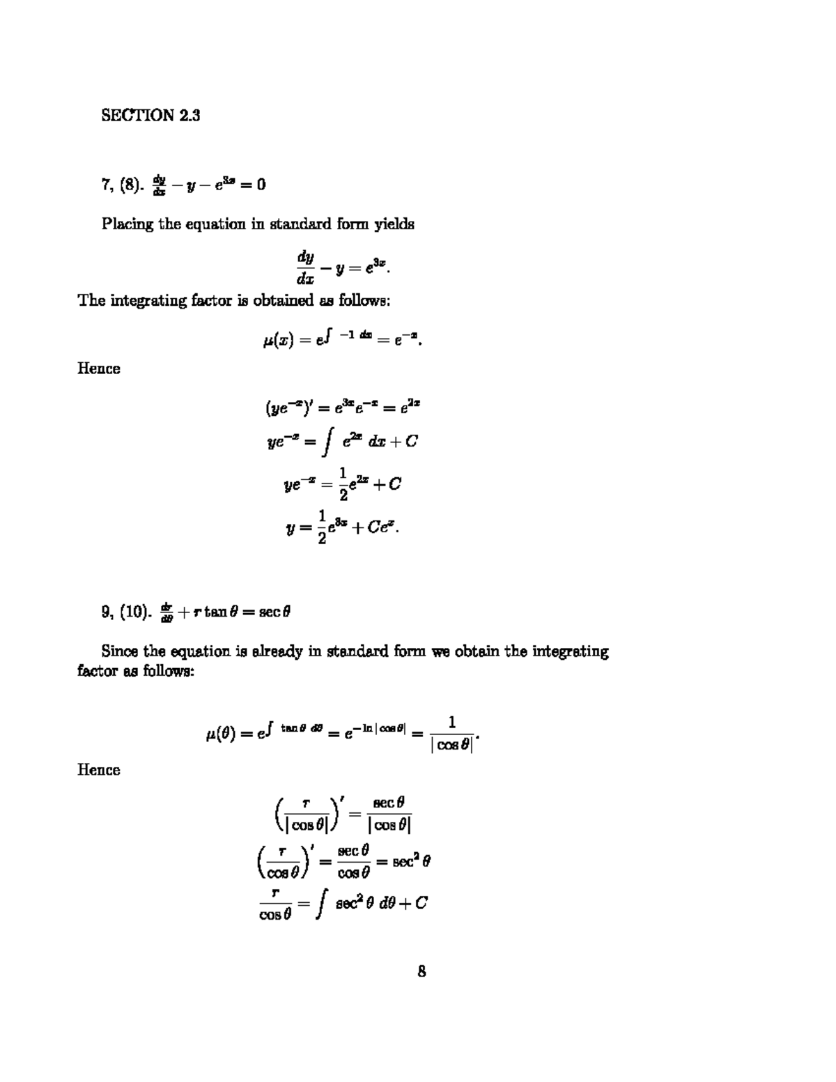 Solutions Linear Equations - MAP 2302 - Studocu