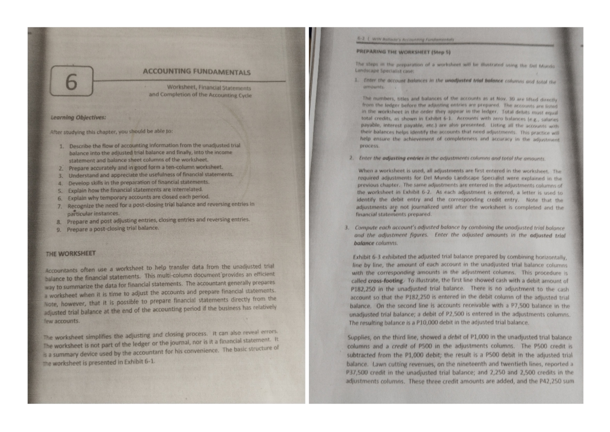 Topic 5 FABM - Worksheet - WIN Accounting Fundamentals PREPARING THE ...