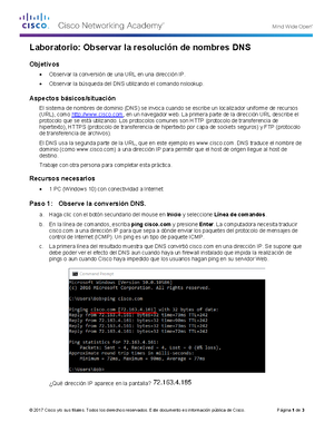 3.2.2.4 Lab - Determine the MAC Address of a Host - Facilitador(a): Emilio Dutari Asignatura ...