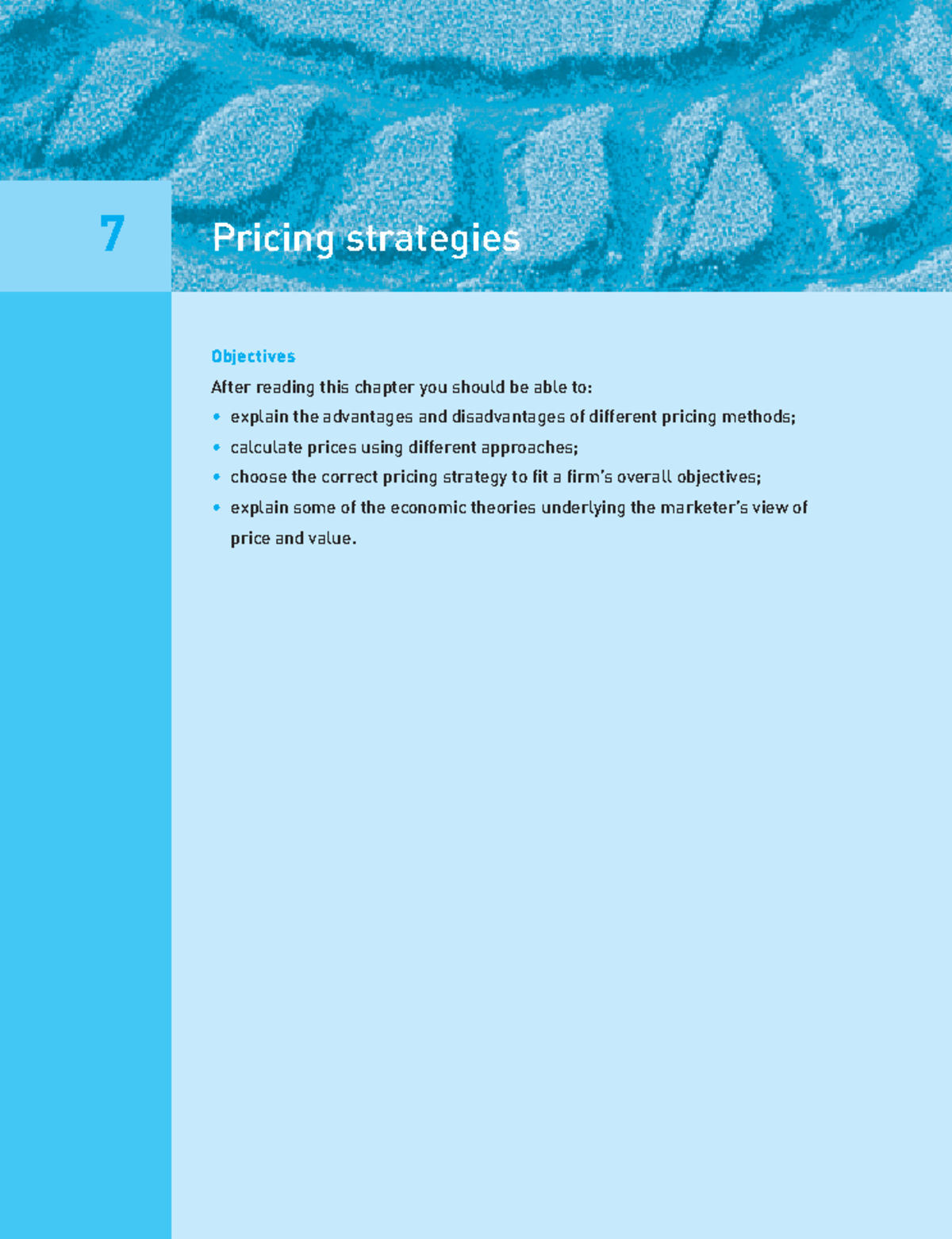 8. Chapter 7 - Pricing strategies - Last A Head on Spread 168 Pricing ...