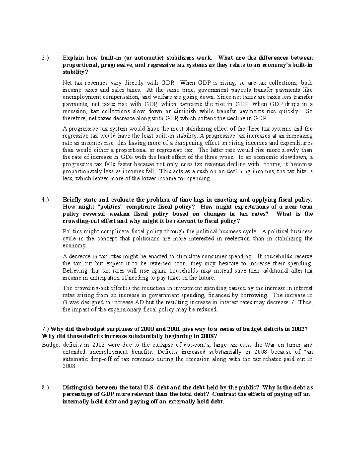 Chapter 6 HW Staples - 3.) Explain how (or automatic) stabilizers work ...
