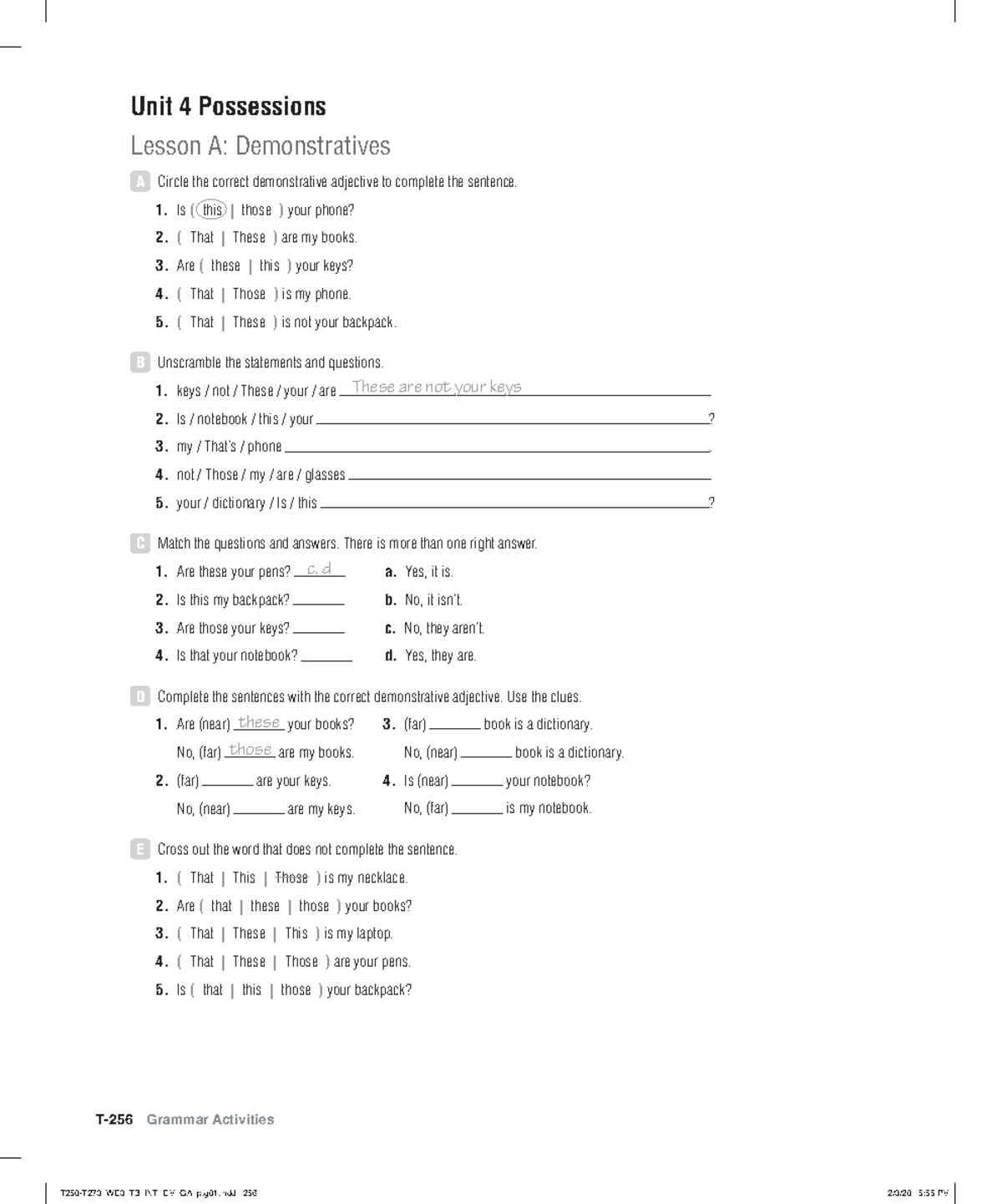 Class 6 Demonstratives desarrollado para que lo subas rapido al ...