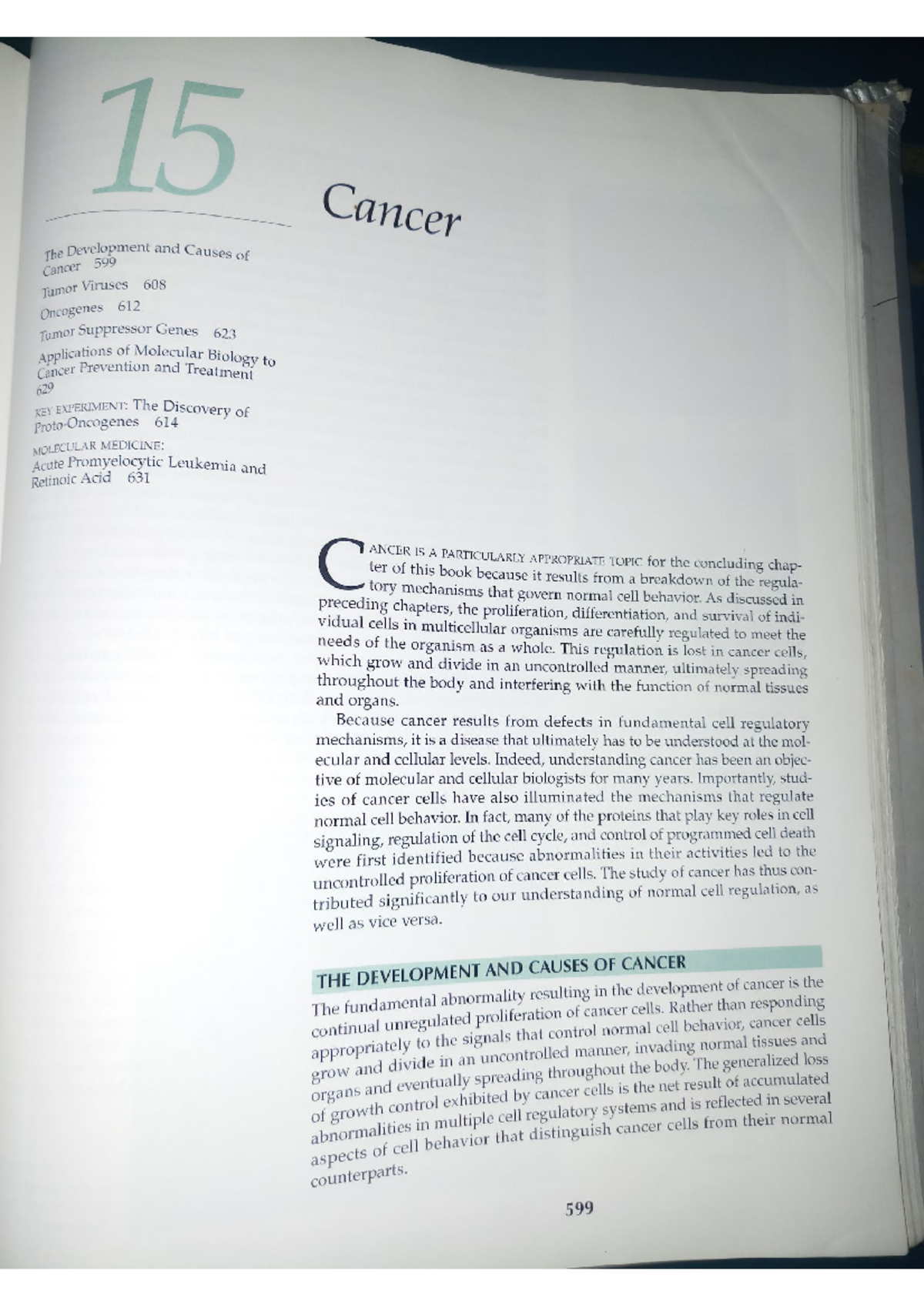 Cancer Biology - 15 Cancer The Development and Causes of Cancer 599 ...