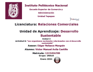 U1A2 avilac victormanuel - Instituto Politécnico Nacional Escuela ...