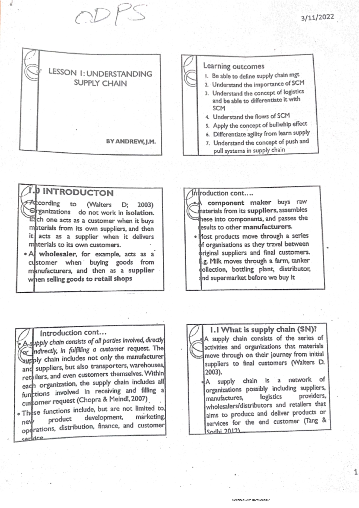 Mbene supply chain - materials - Marketing and sales managent - Studocu