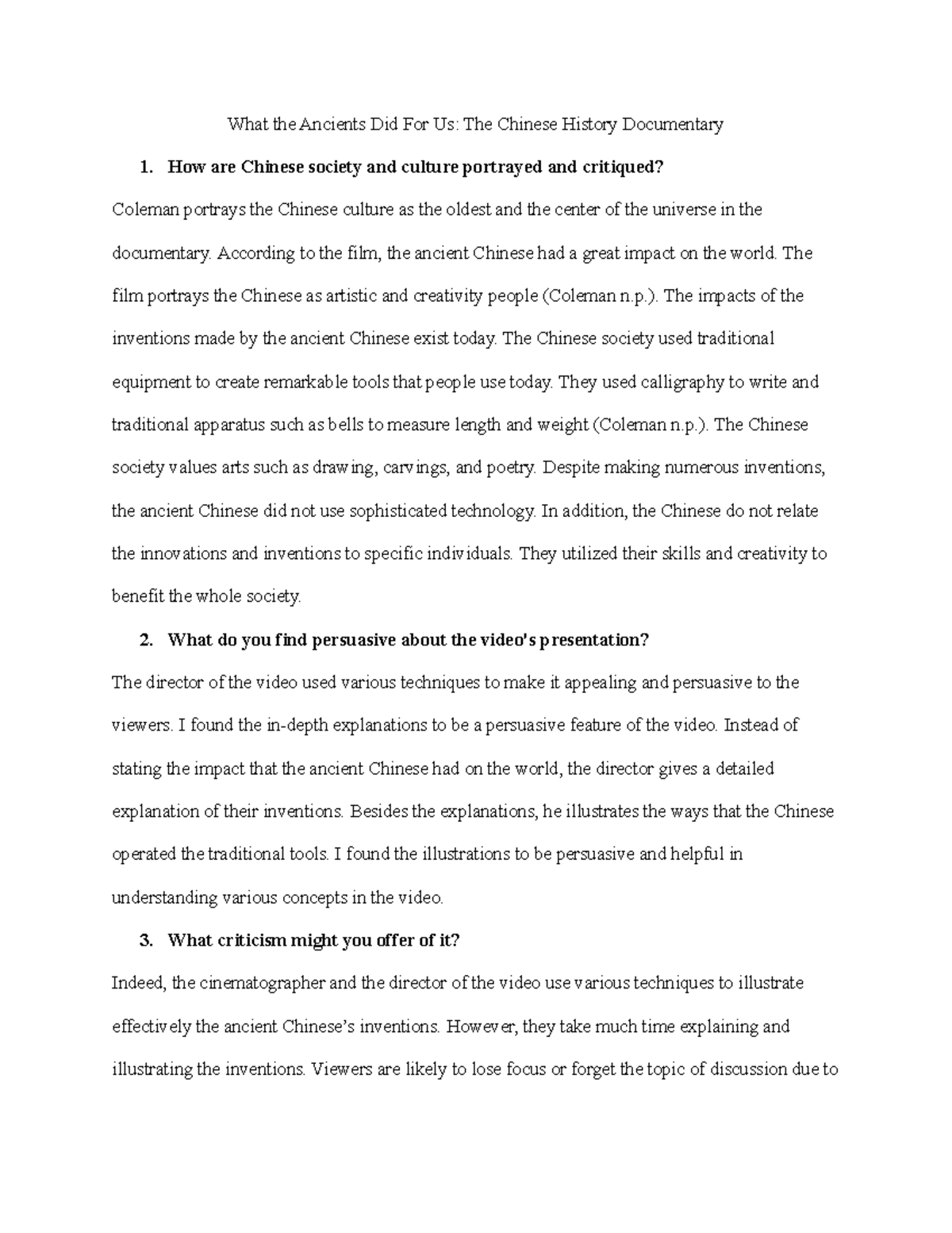 What the Ancients Did For Us - The Chinese History Documentary ...