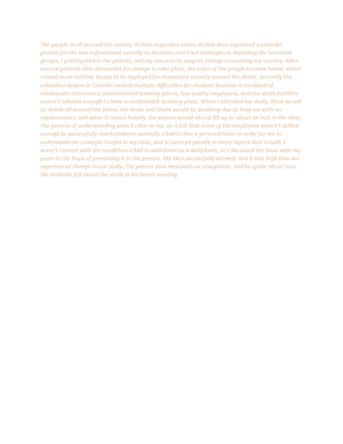 State writing lecture - The people in all around the country in their ...