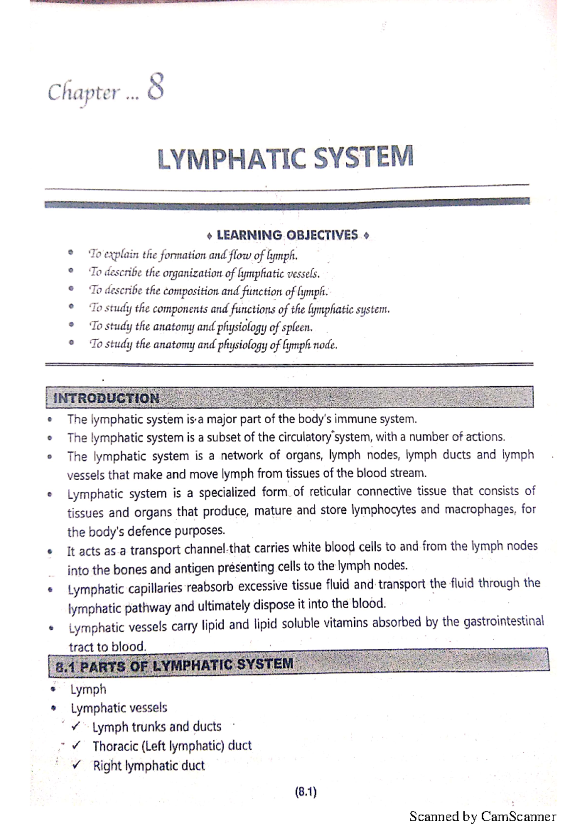 Lymphatic system - mr siboko - Clinical medicine - MKU - Studocu