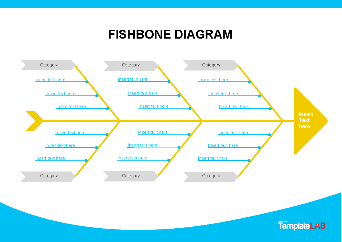 Fishbone Diagram Template - FISHBONE DIAGRAM Insert Text here Insert ...