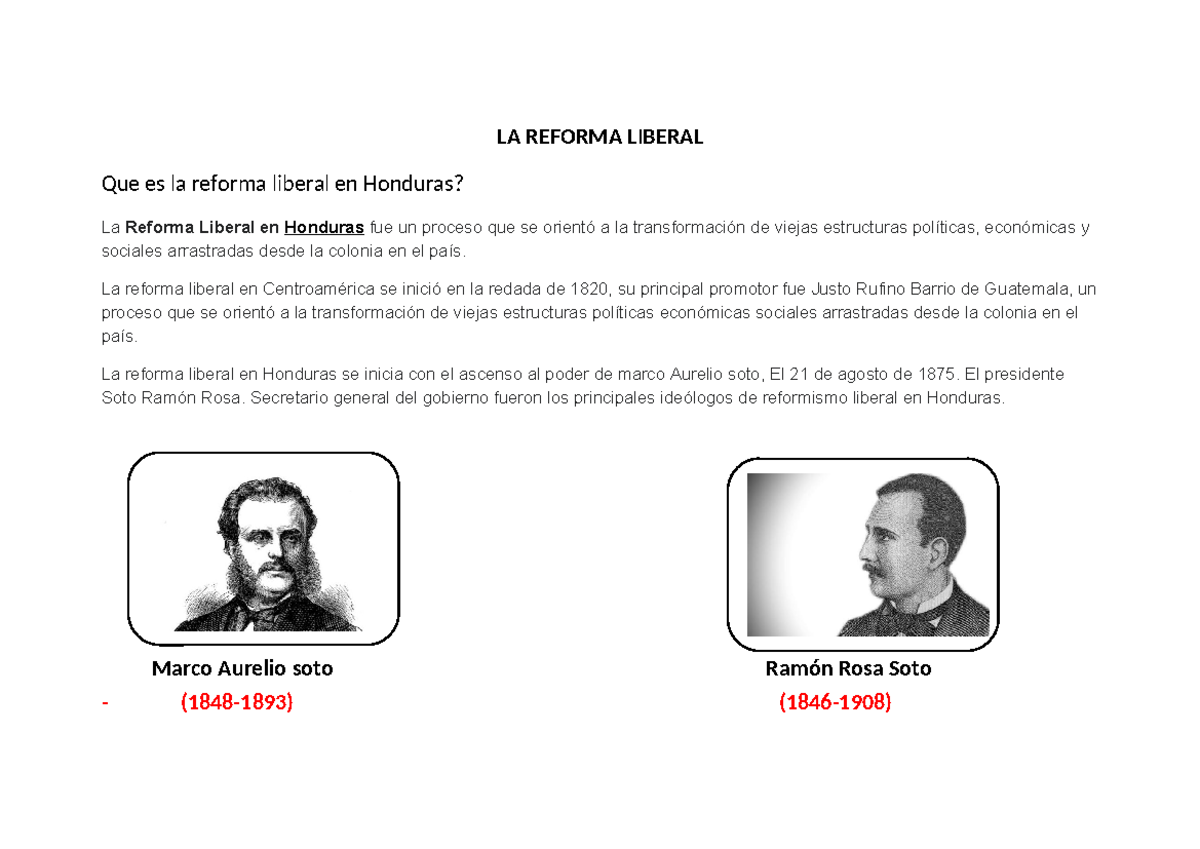 LA Reforma Liberal - LA REFORMA LIBERAL Que es la reforma liberal en ...