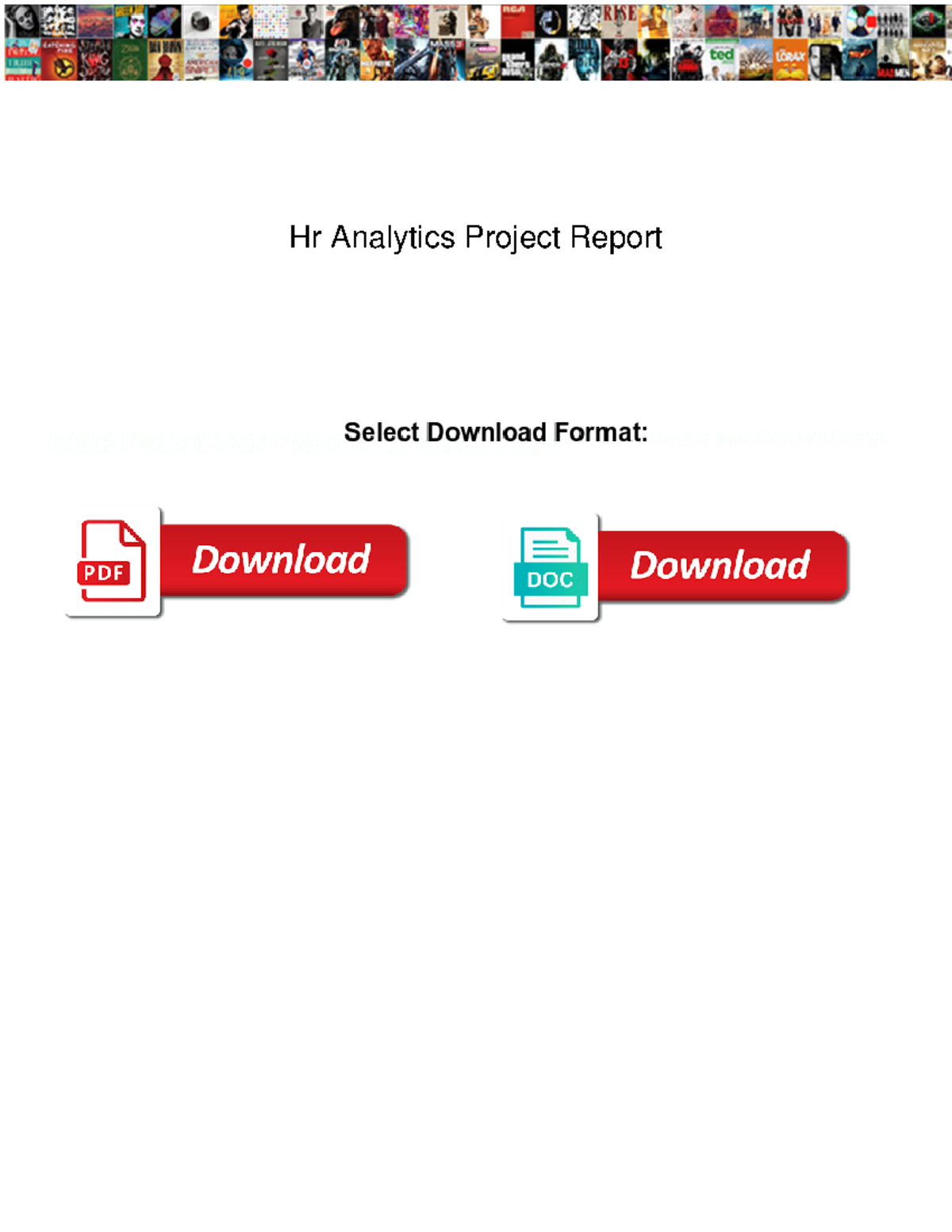 Hr analytics project report - Hr Analytics Project Report - Studocu