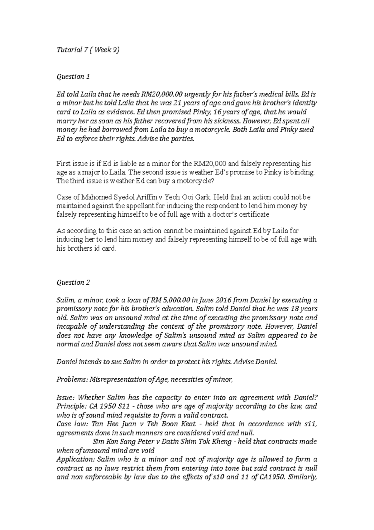 Tutorial 7 - Very descriptive Description as required by the system ...