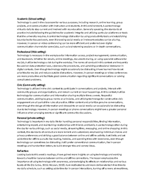 COMM277 Week 2 CCC - enjoy - Week 2 CCC Template: Part 2 – Describing ...