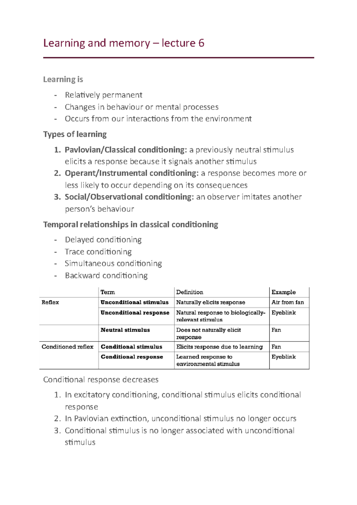 Learning and memory - lecture 6 - Elaborative encoding Levels of ...