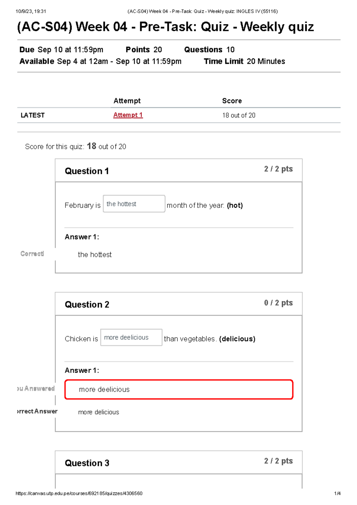 (AC-S04) Week 04 - Pre-Task Quiz - Weekly quiz Ingles IV (55116) - (AC ...