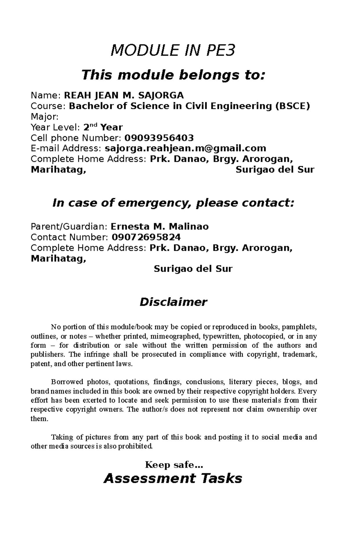 Local media 6030255696061352562 - MODULE IN PE This module belongs to ...