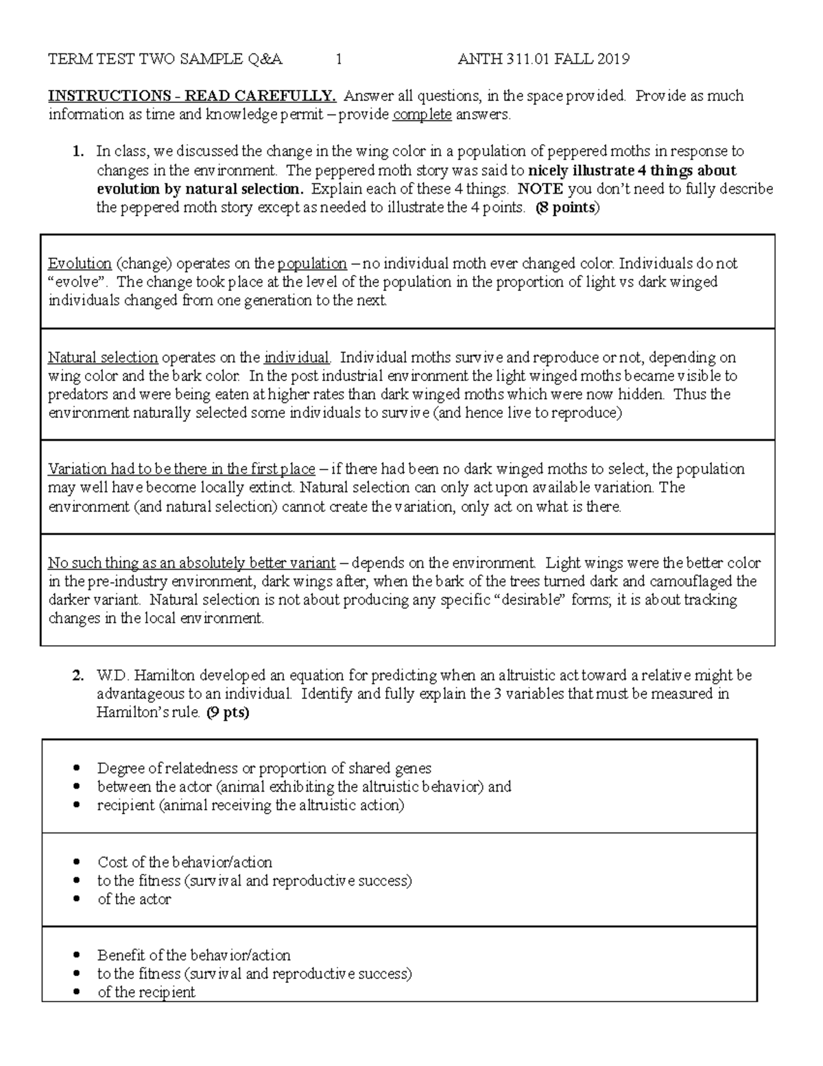 Sample/practice exam 30 October 2019, questions and answers - TERM TEST ...