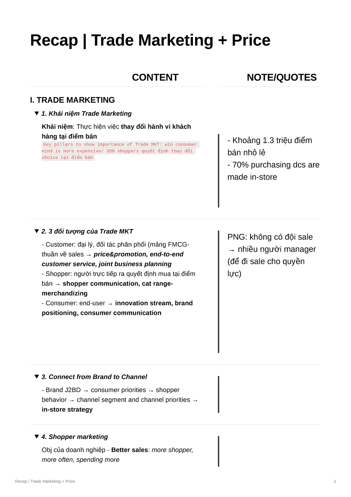 Recap Trade Marketing Price - Recap | Trade Marketing + Price CONTENT I ...