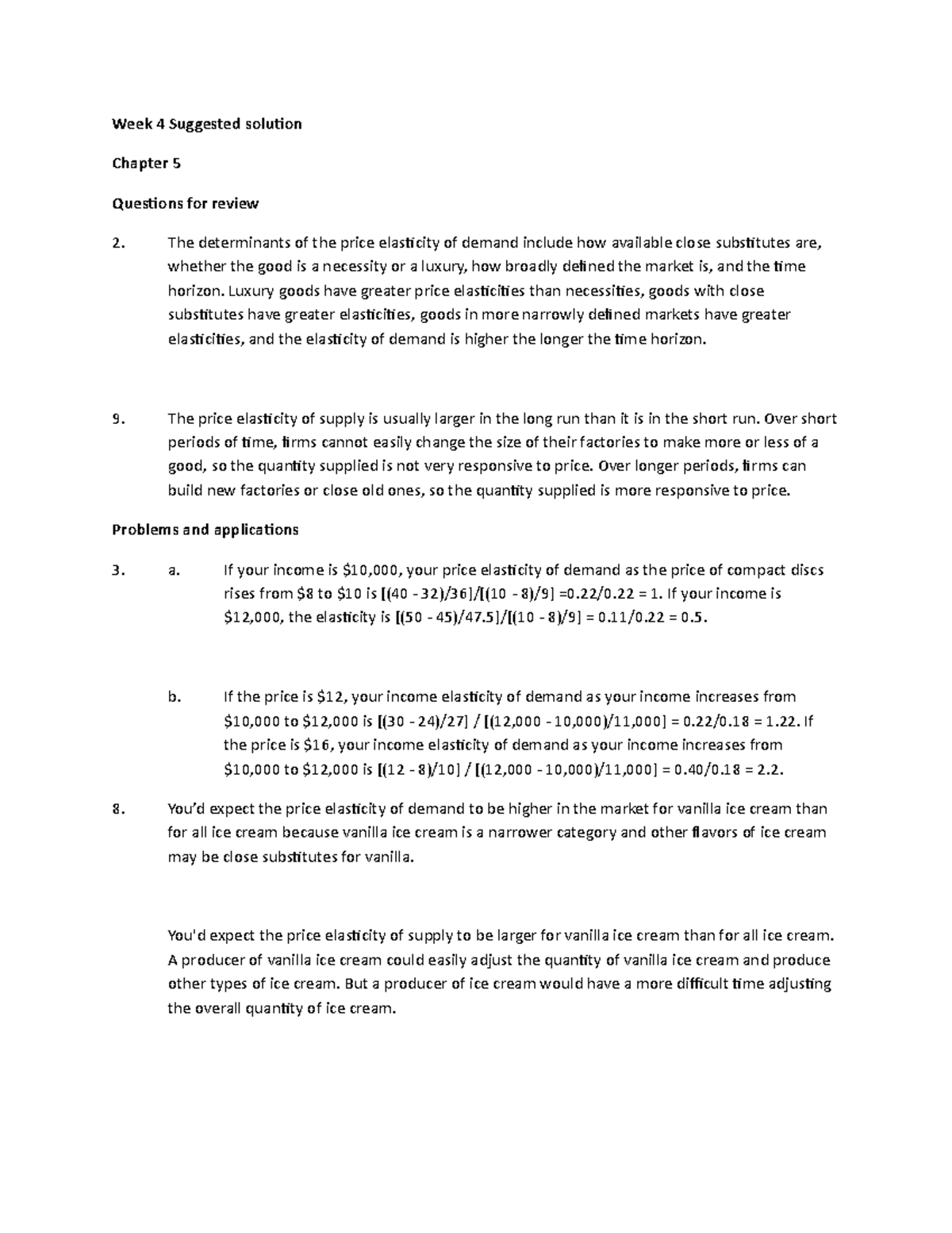 Week 4 Suggested solution - Week 4 Suggested solution Chapter 5 ...
