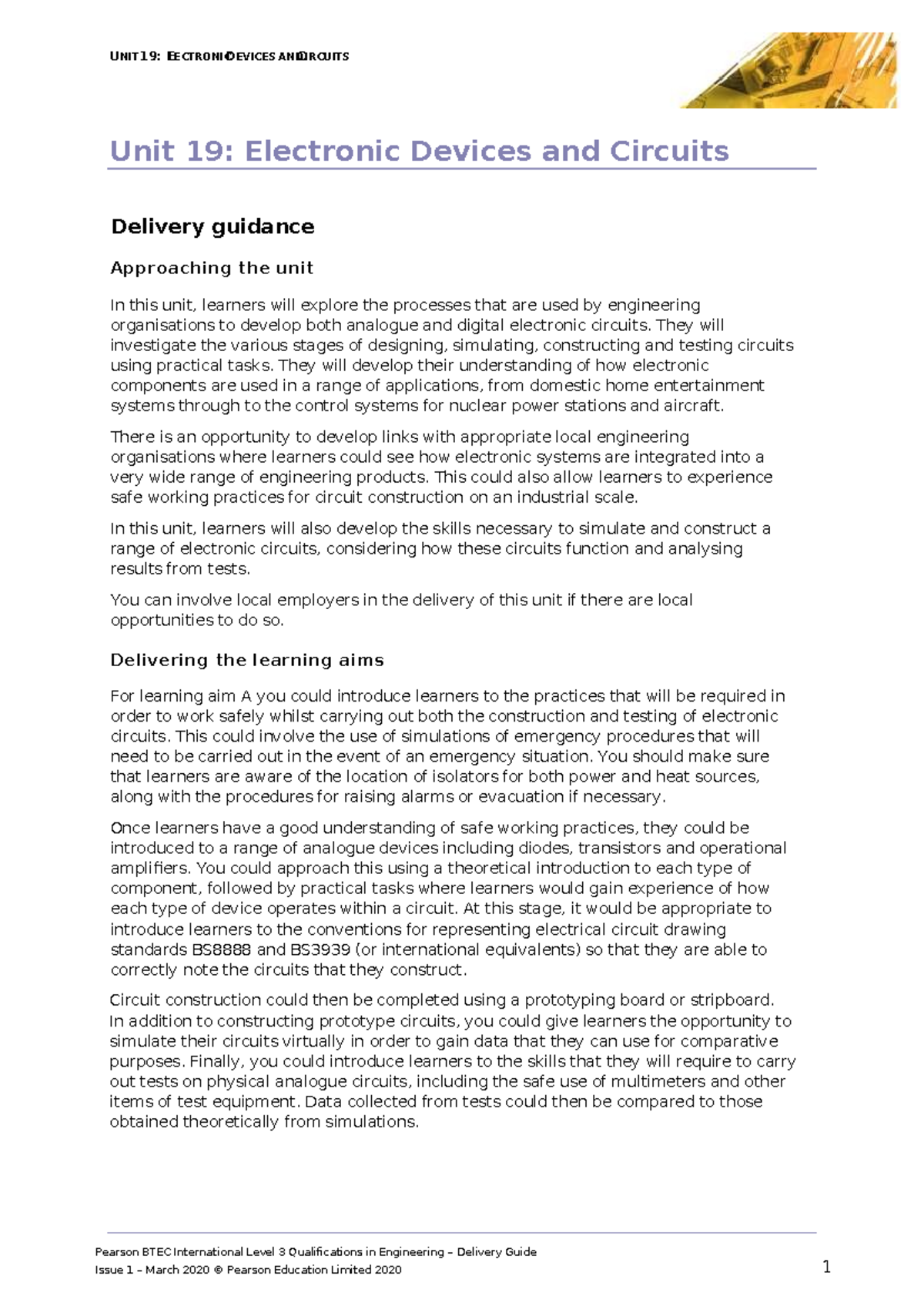 BTEC 2020 L3 INT ENG DP 540 V4 - 1 Pearson BTEC International Level 3 ...