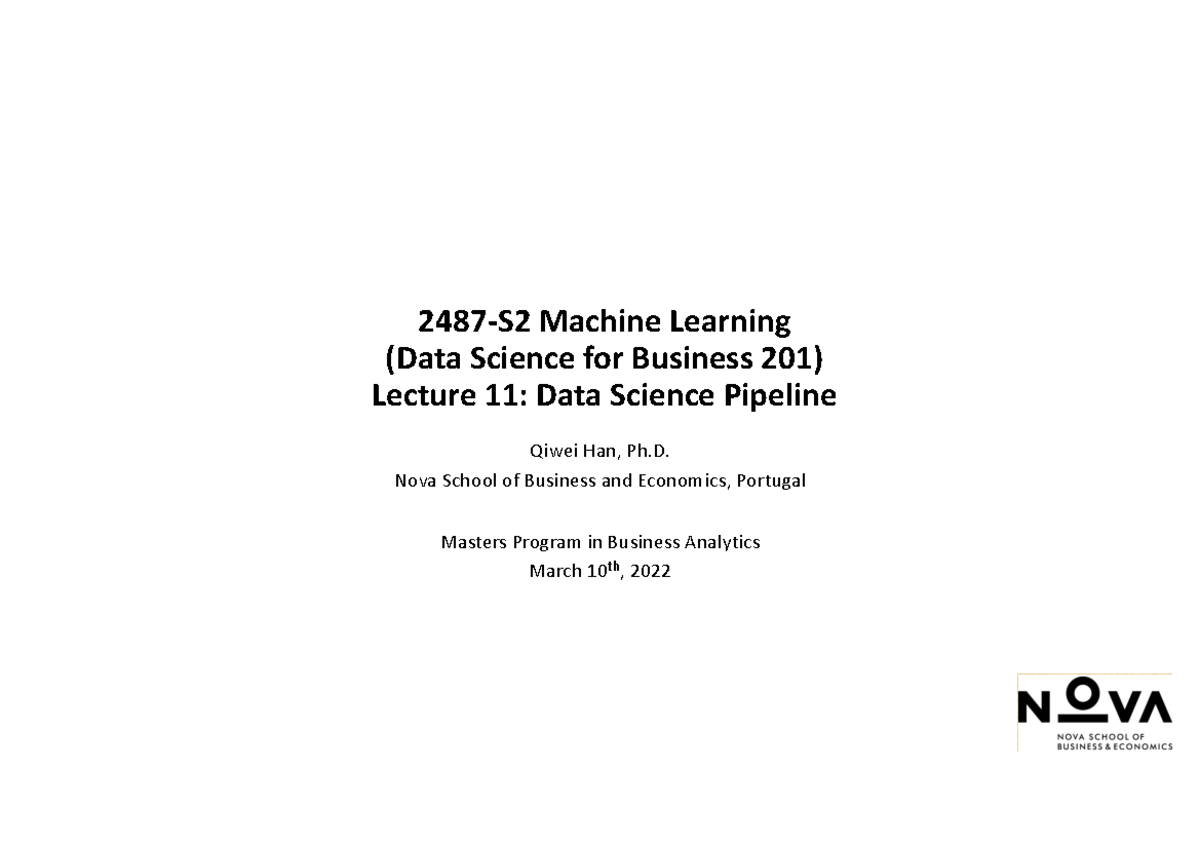 Lecture 8 pipeline - 2487-S2 Machine Learning (Data Science for ...