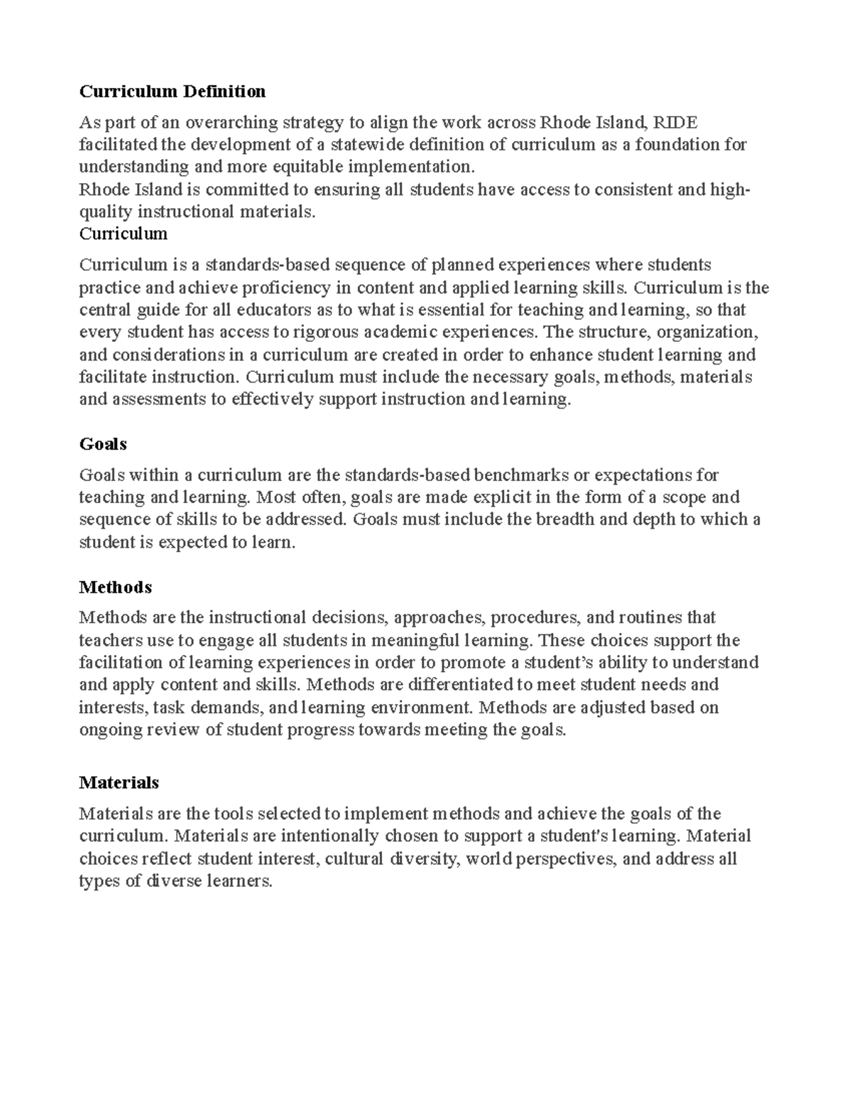 The Curriculum Definition, Nature and Scope - Curriculum Definition As ...