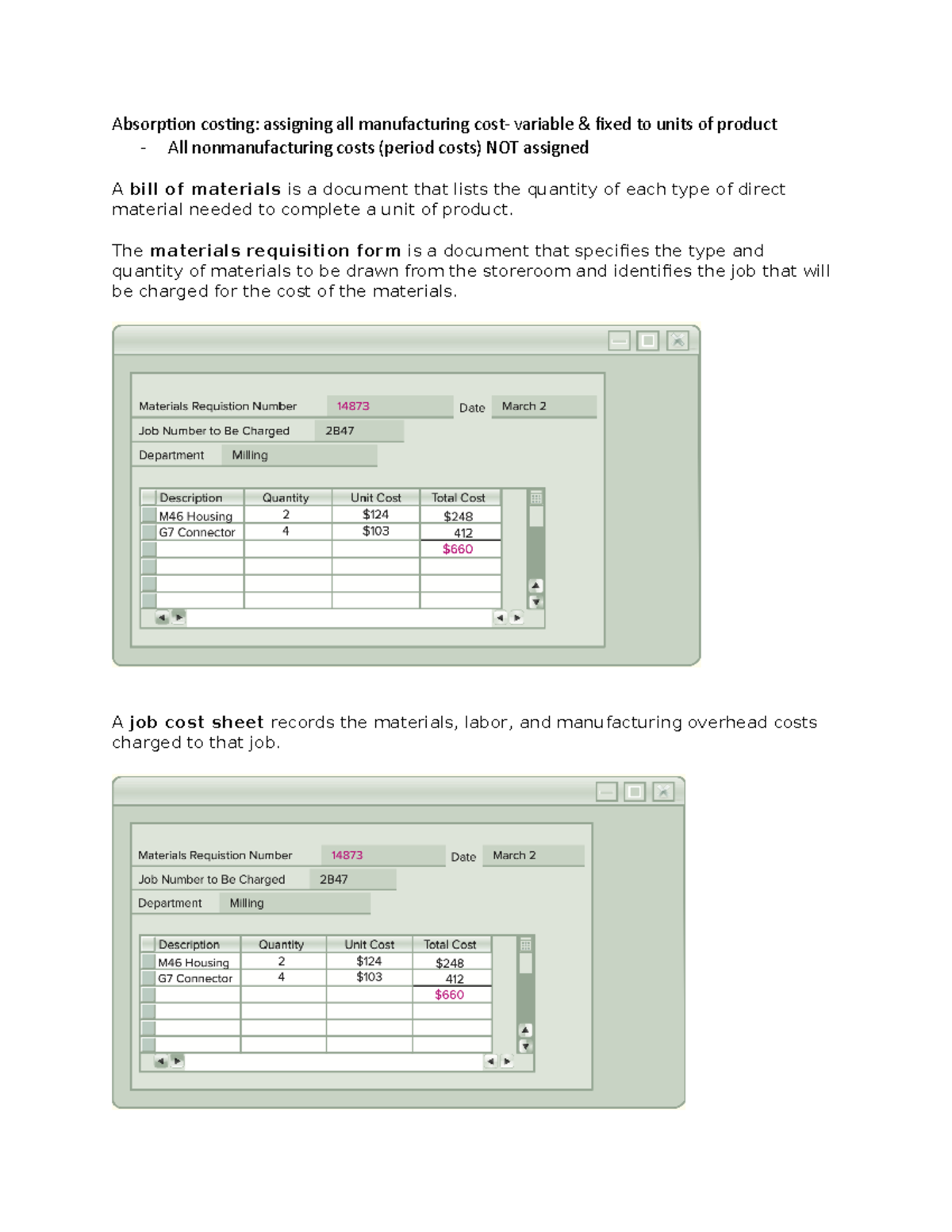CH2 - ch2 - Absorption costing: assigning all manufacturing cost ...