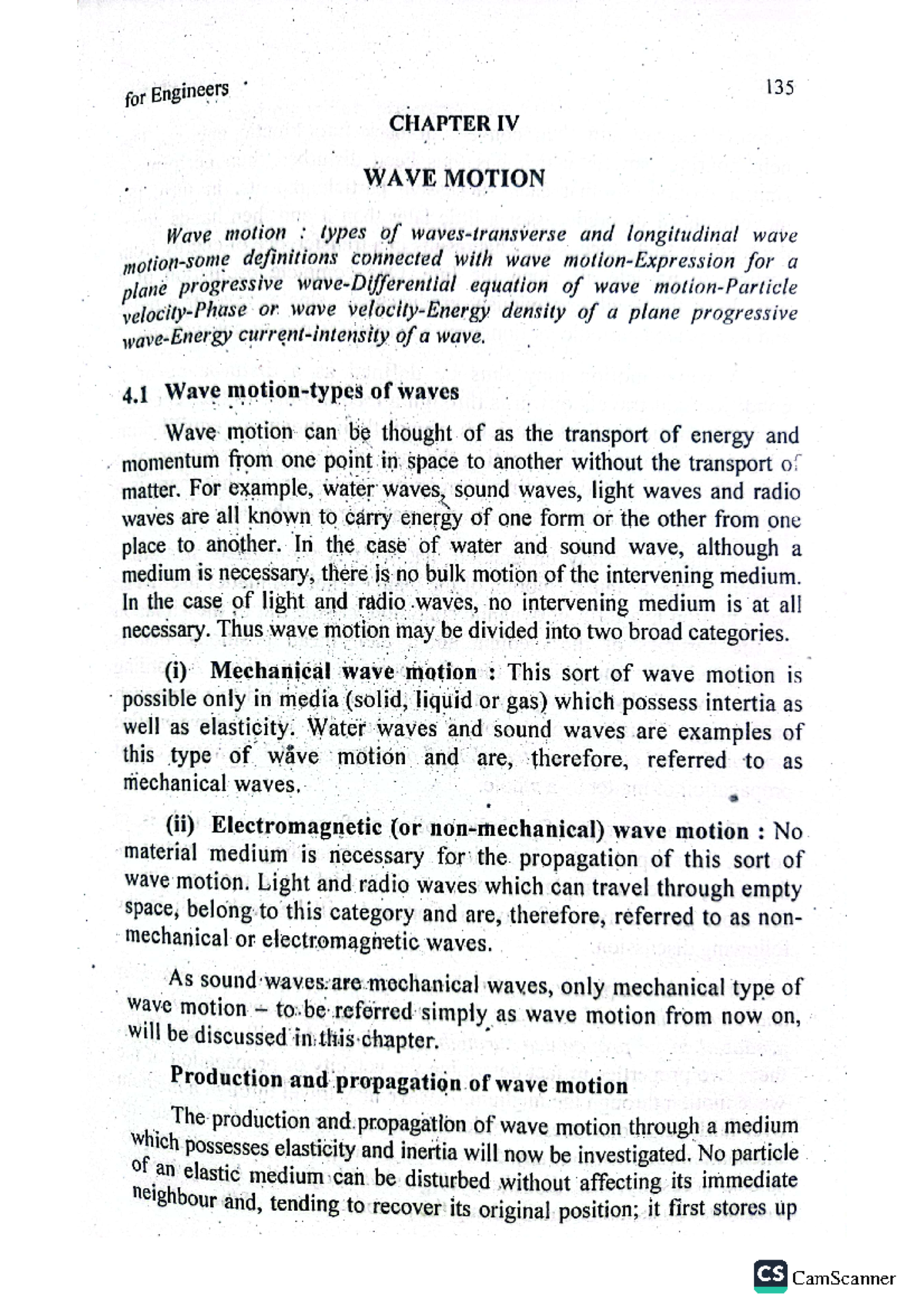 Wave motion(chapter-4) - Physics - Studocu