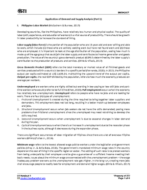 07 Handout 2 - Application of Demand - SH 07 Handout 2 *Property of STI Page 1 of 2 Nonmarket ...