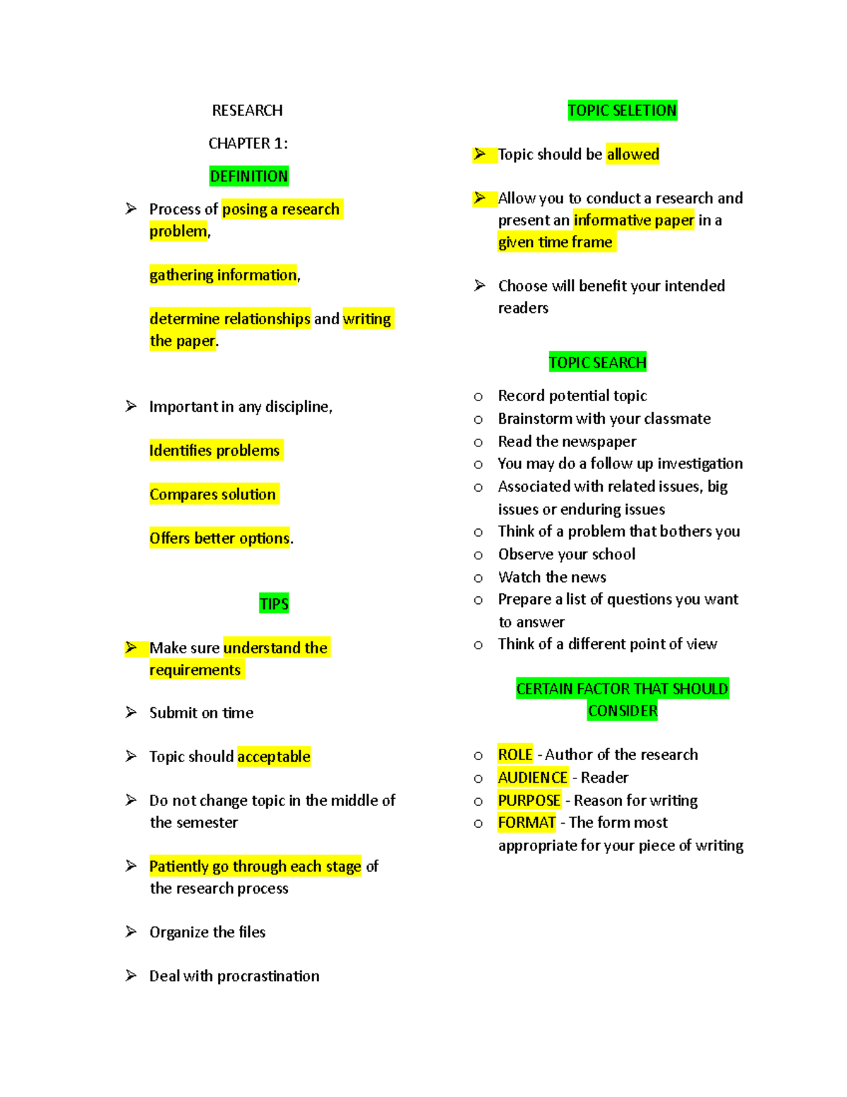 Research TIPS compilation - Information Technology - BTECH - Studocu