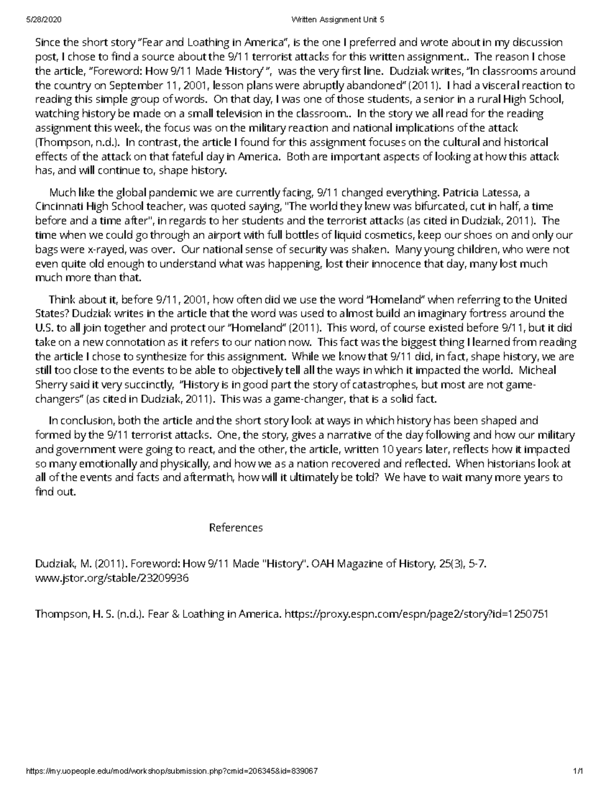 Written Assignment Unit 5 b - uopeople/mod/workshop/submission.php?cmid ...