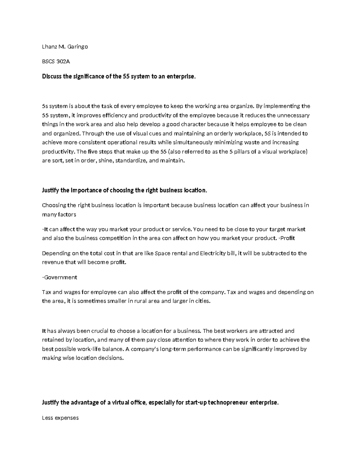 Lhanz M. Garingo Techno 09 act 1-WPS Office - Lhanz M. Garingo BSCS ...