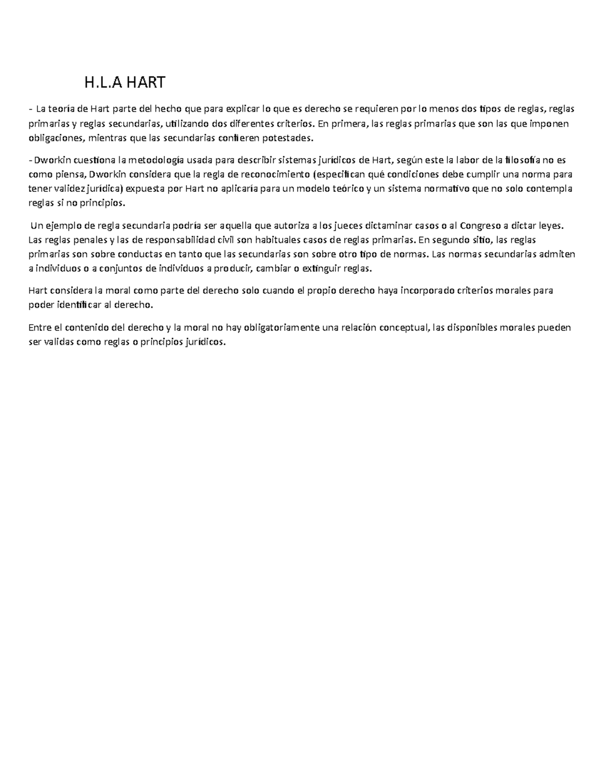 Teoria DE H - Parte de examen final del curso Historia y filofia del ...