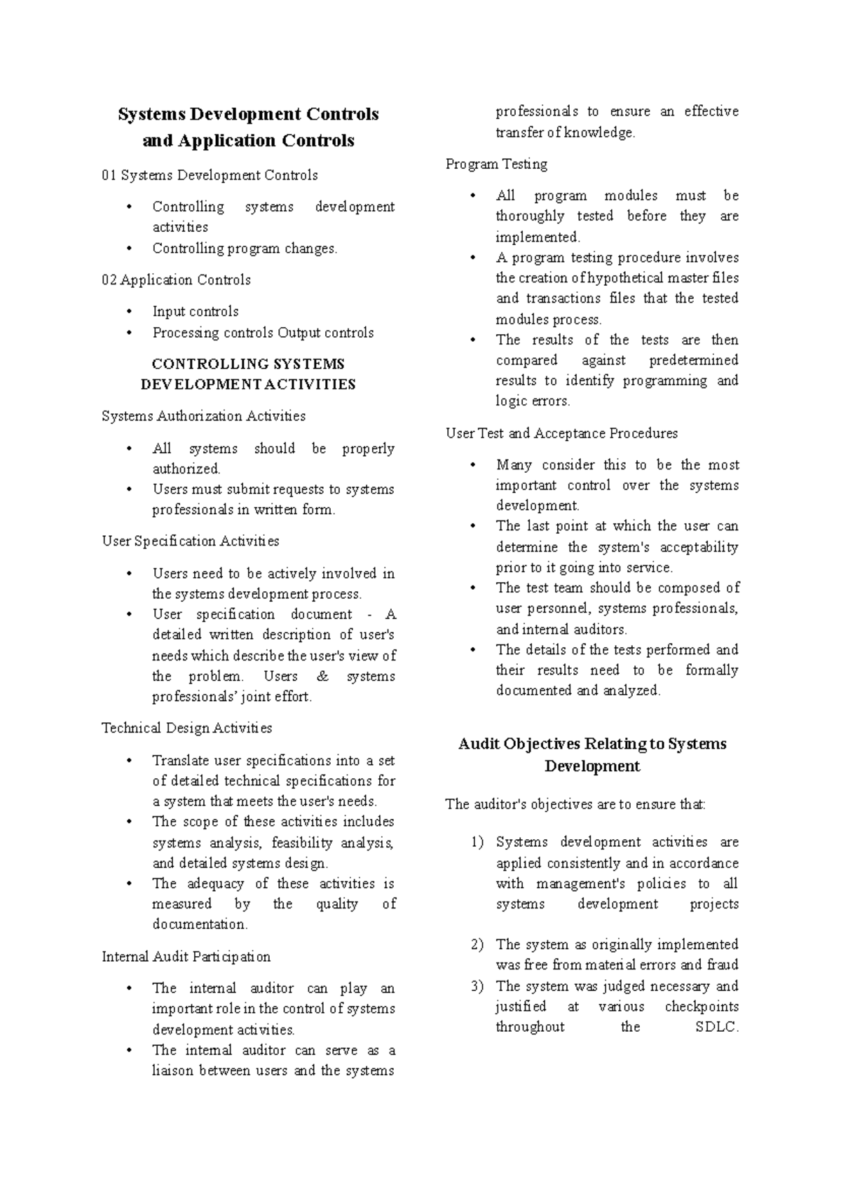 Module-8-Systems-Development-Controls-and-Application-Controls ...