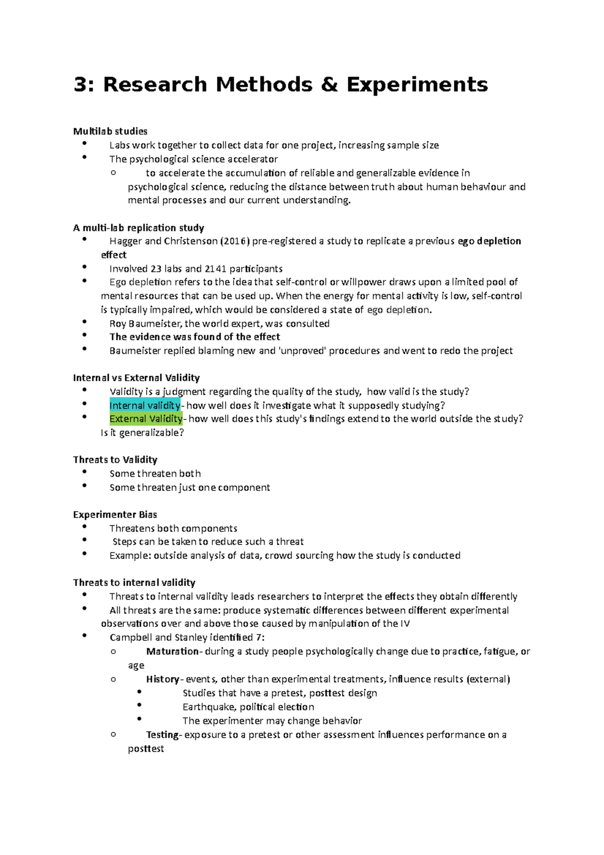 3- Research Methods & Experiments - 3: Research Methods & Experiments ...