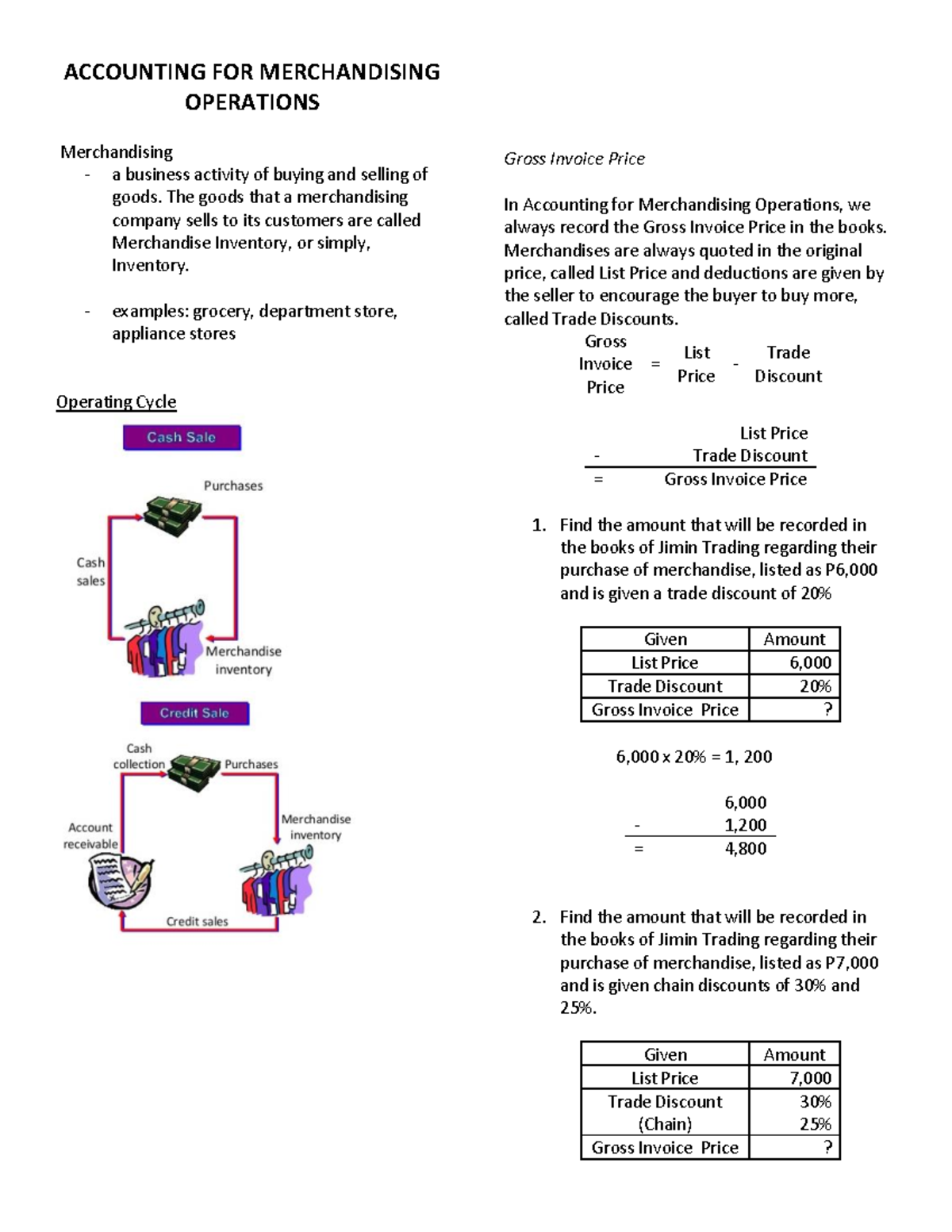 480429767 9 Accounting for Merchandising Operations Long - ACCOUNTING ...