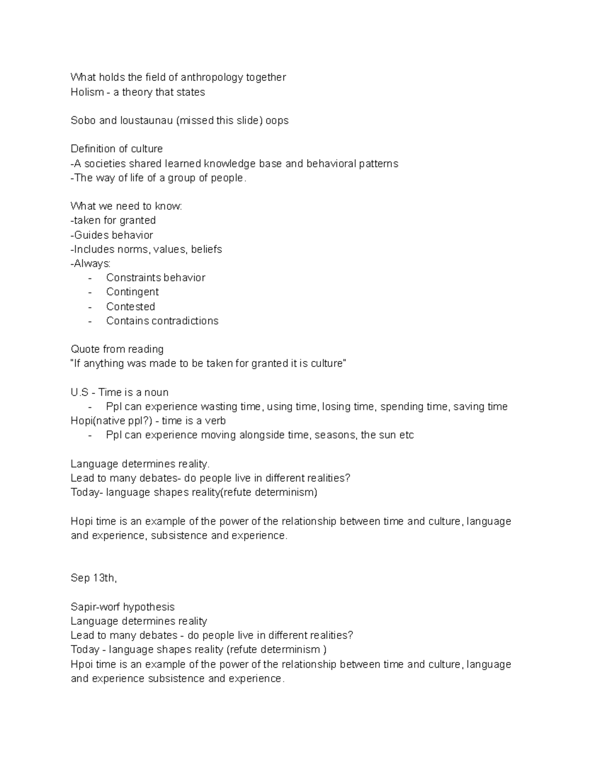 Anthropology chapter 3 - What holds the field of anthropology together ...