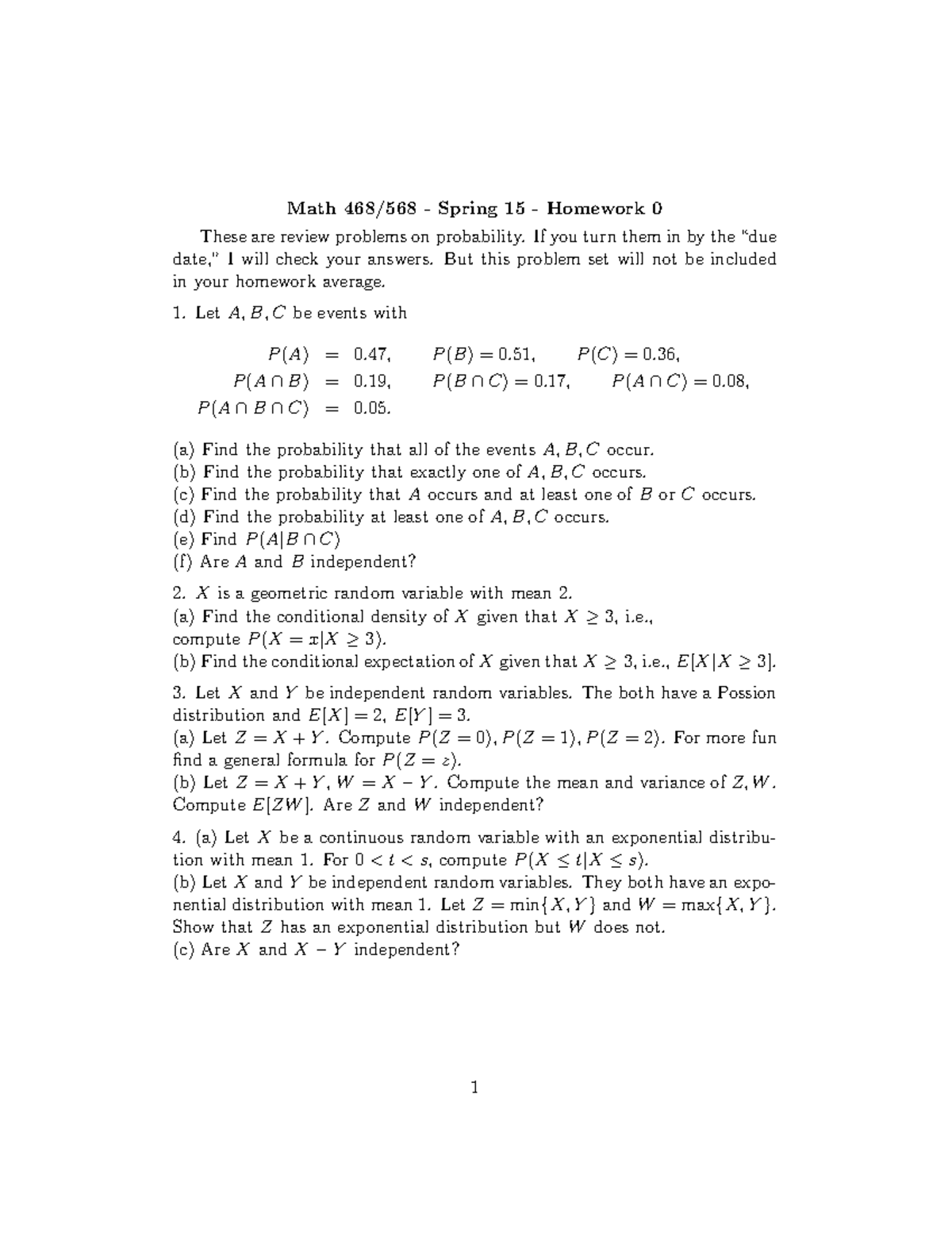 Hmwk0 Homework Assignment 0 Math Spring 15 Homework 0 These Are hmwk0-homework-assignment-0-math-spring-15-homework-0-these-are