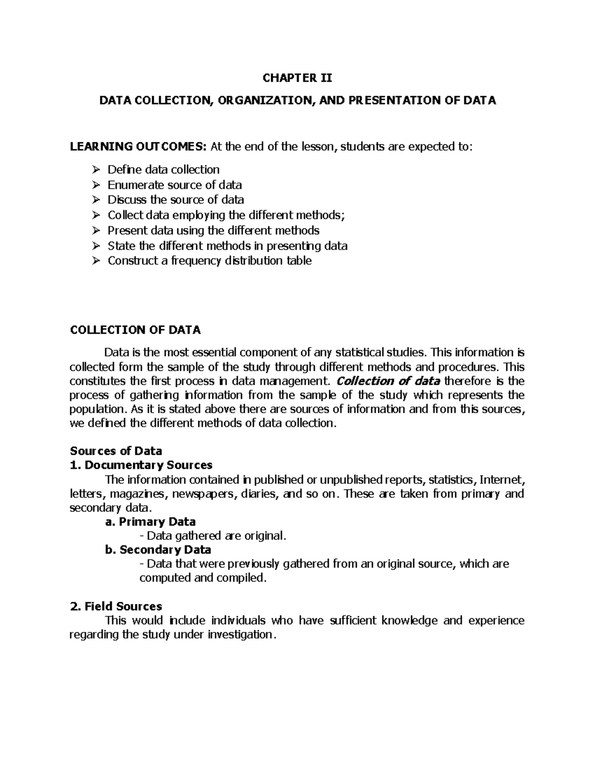 3 Statistical tools with software application - CHAPTER II DATA ...