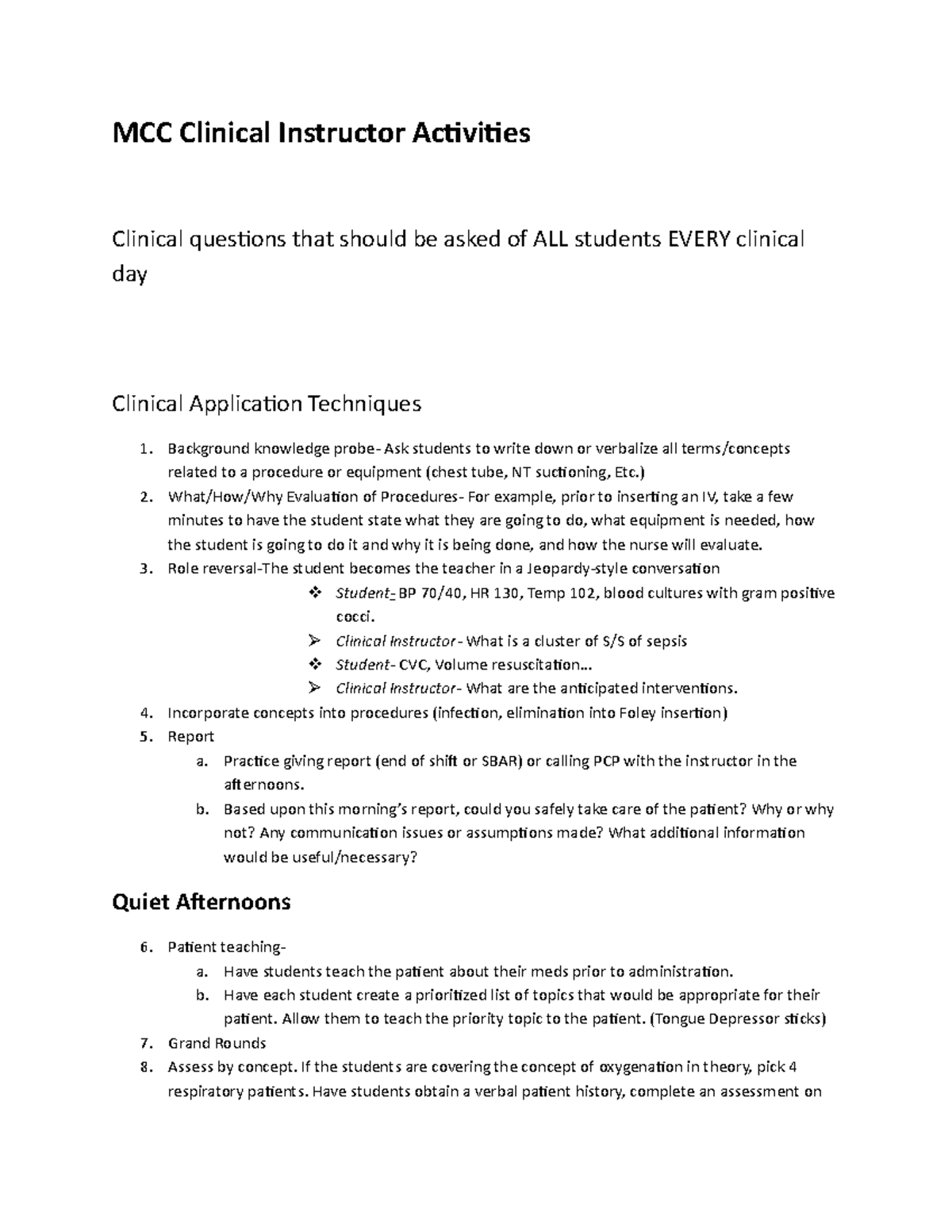 Clinical Toolbox 1 - nursing assessment an care - MCC Clinical ...
