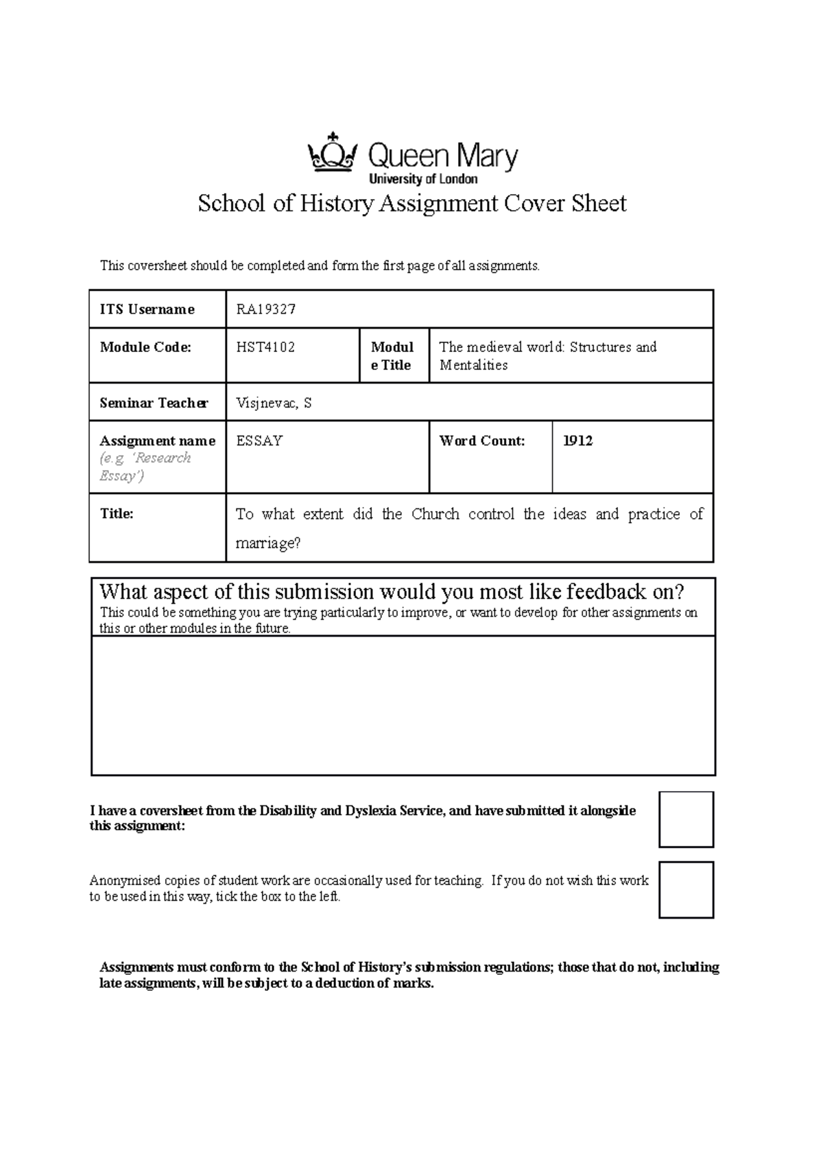 To what extent did the Church control the ideas and practice of ...