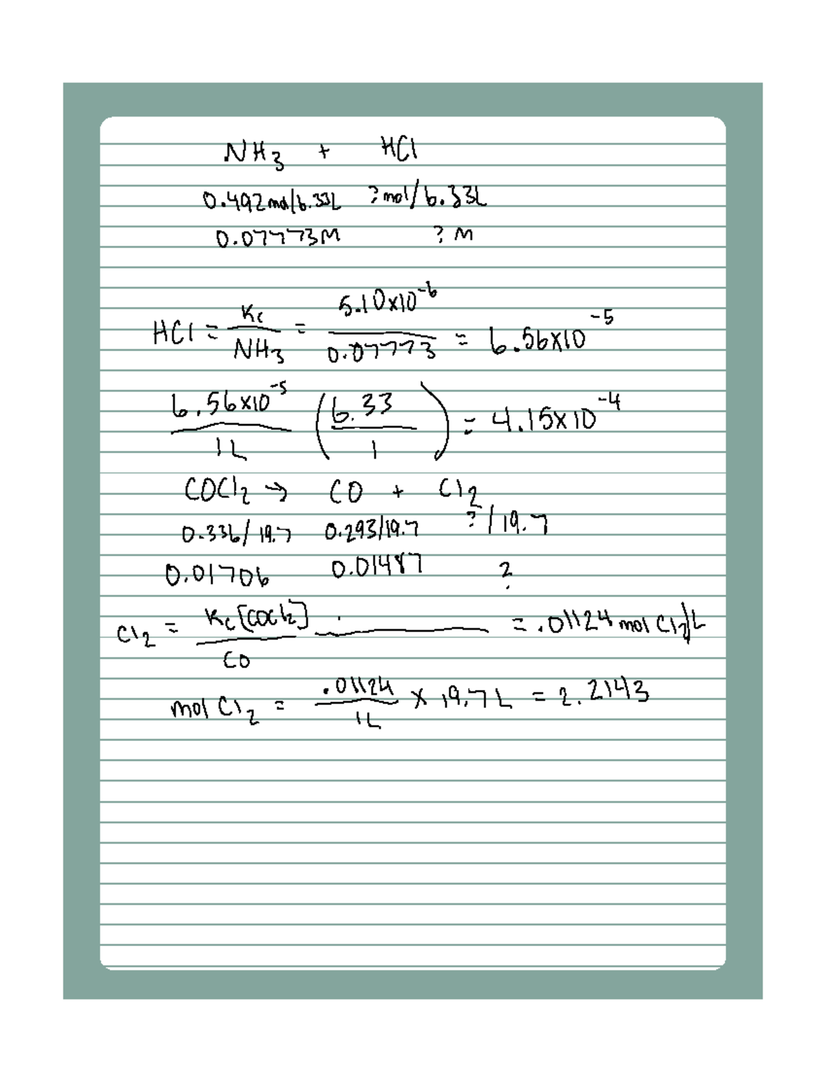 CHEMll-Notes - These are some helpful notes and practice problems in ...