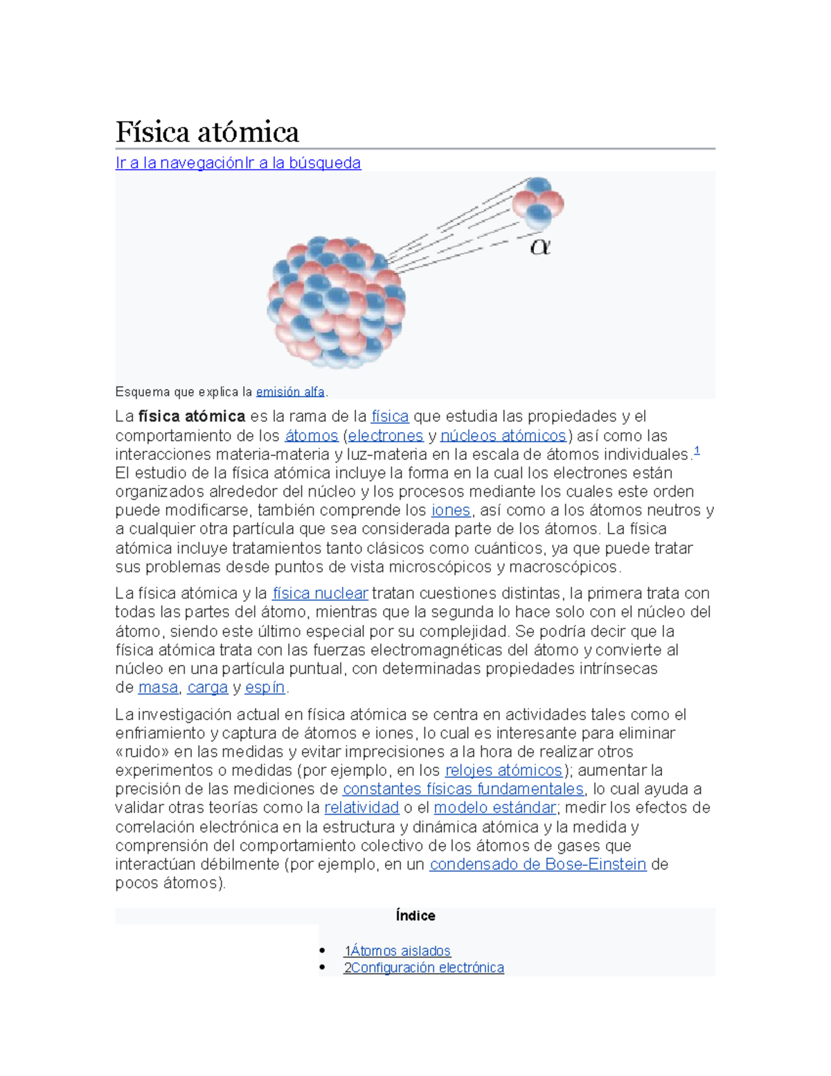 Física atómica - DESCRIPCION PARA ENTENDER EL TEMA Y REALIZAR ACTIVIDAD ...