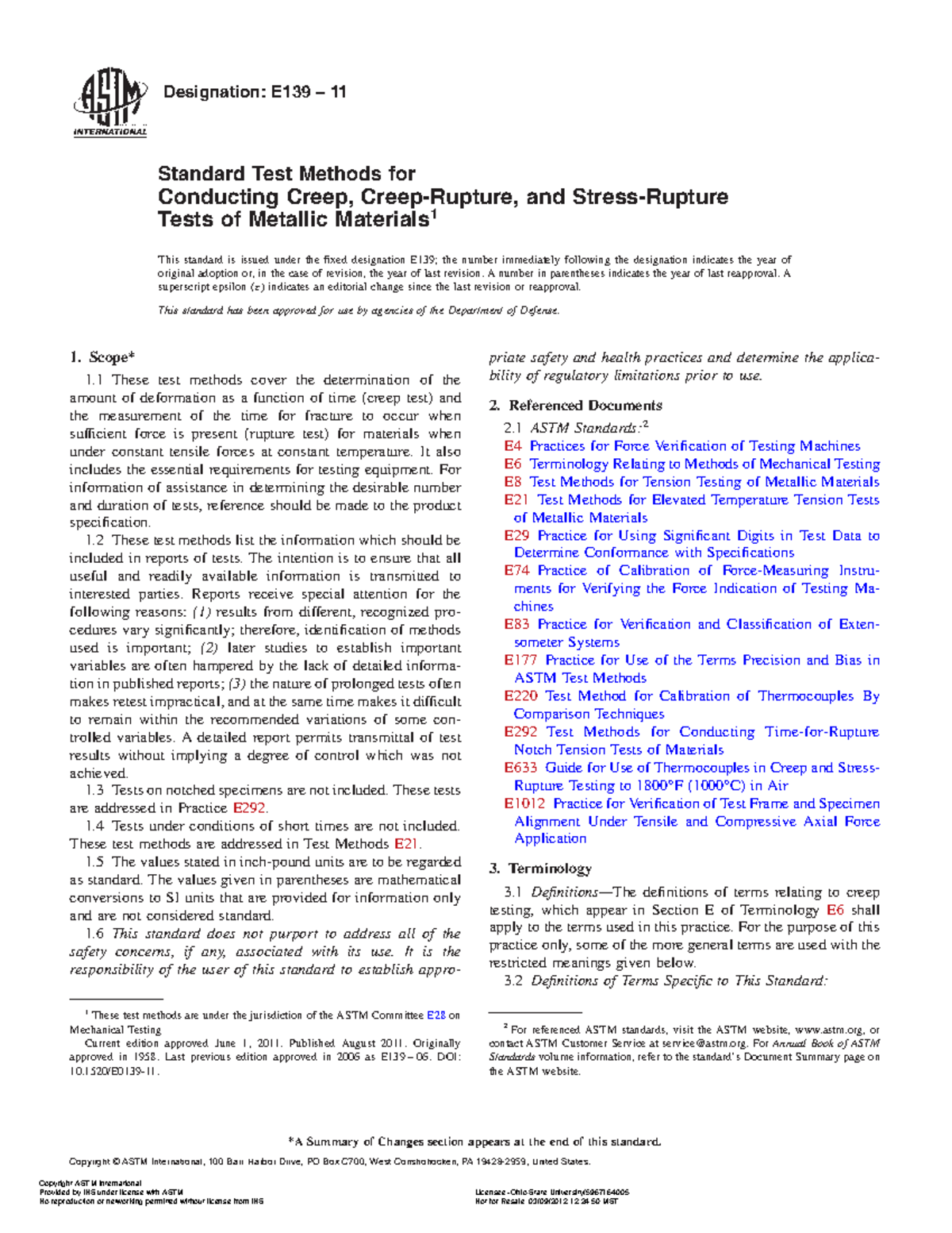 ASTM E139 11 - sqwd - Designation: E139 – 11 Standard Test Methods for ...
